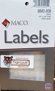 ML-0600 Laser Inkjet Labels MACO Laser Labels 4" x 3.3" - Tigerseal