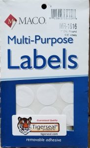 MACO ML-FF37 File Folder LabelsOrange Border Tigerseal